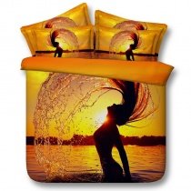 Sunset Orange Bedding Sets - EnjoyBedding.com